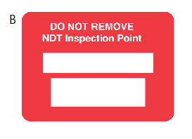 NDT Inspection Point Labels – Splitter NDT Inc.