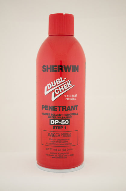 Sherwin DP-50 Aerosol Visible Penetrant – Splitter NDT Inc.